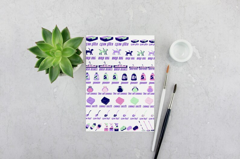 Vaporwave Y2K Pastel Chore Productivity Instant Download Printable ...