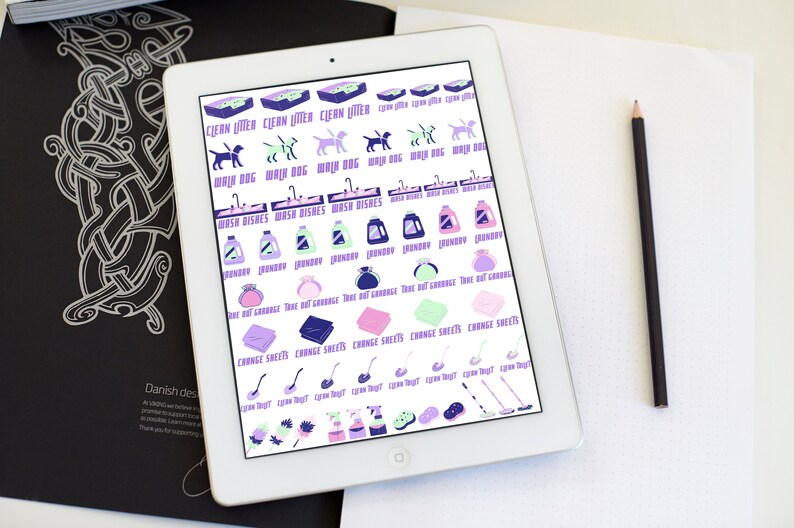 Vaporwave Y2K Pastel Chore Productivity Instant Download Printable ...