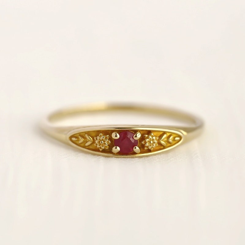 July Birthstone Ring - Etsy