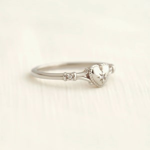 Sweet Heart Ring, Heart Ring, Statement Ring, Diamond Ring, Gold Ring ...