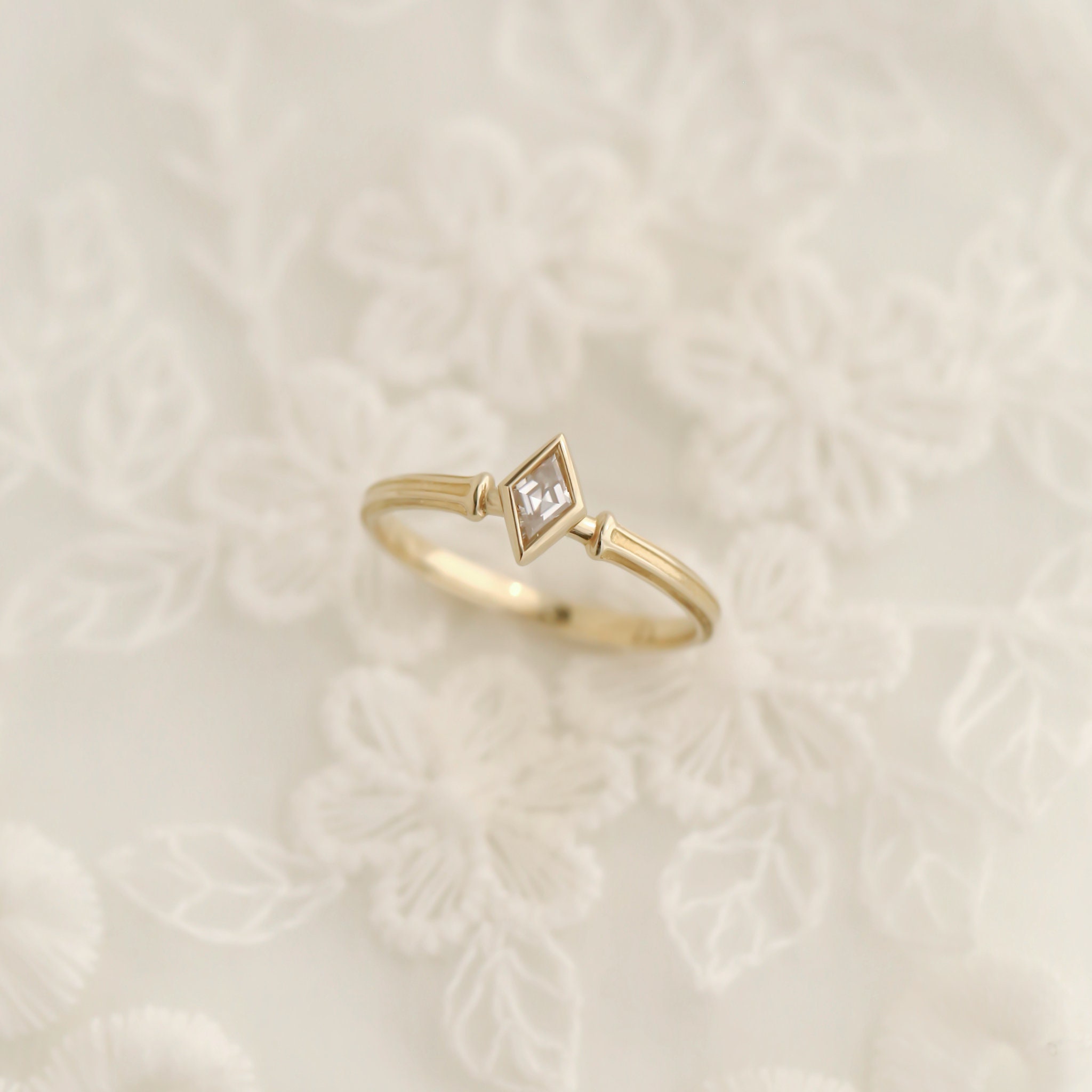 Athena Ring, Solitaire Ring, Engagement Ring, Wedding Ring, Moissanite ...
