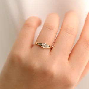Helia Ring, Lozenge-cut Ring, Wedding Ring, Engagement Ring, Statement ...