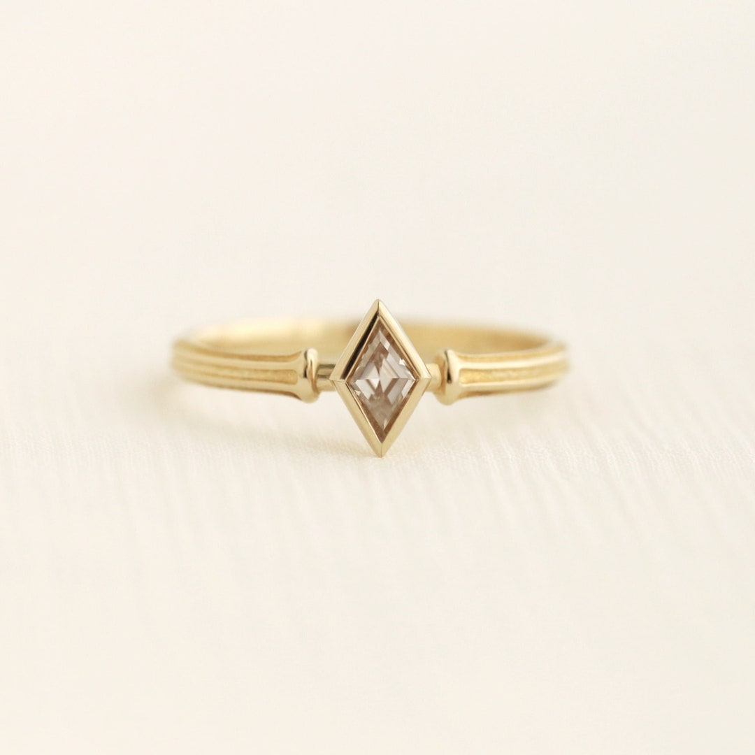 Athena Ring, Solitaire Ring, Engagement Ring, Wedding Ring, Moissanite ...