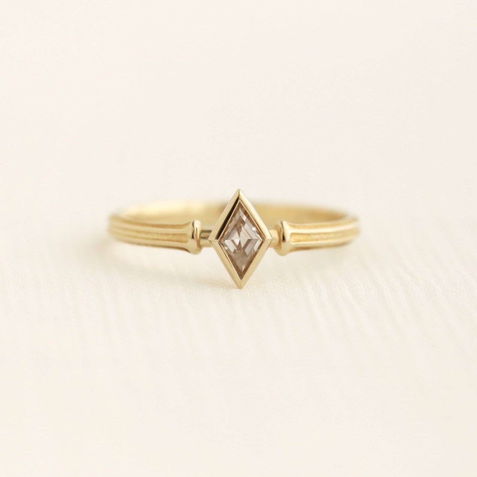 Athena Ring, Solitaire Ring, Engagement Ring, Wedding Ring, Moissanite ...