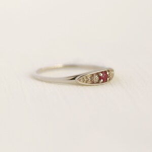 July Birth Ring, Birthflower Ring, Birthstone Ring, Ruby Ring, Gold ...