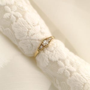 Helia Ring, Lozenge-cut Ring, Wedding Ring, Engagement Ring, Statement ...