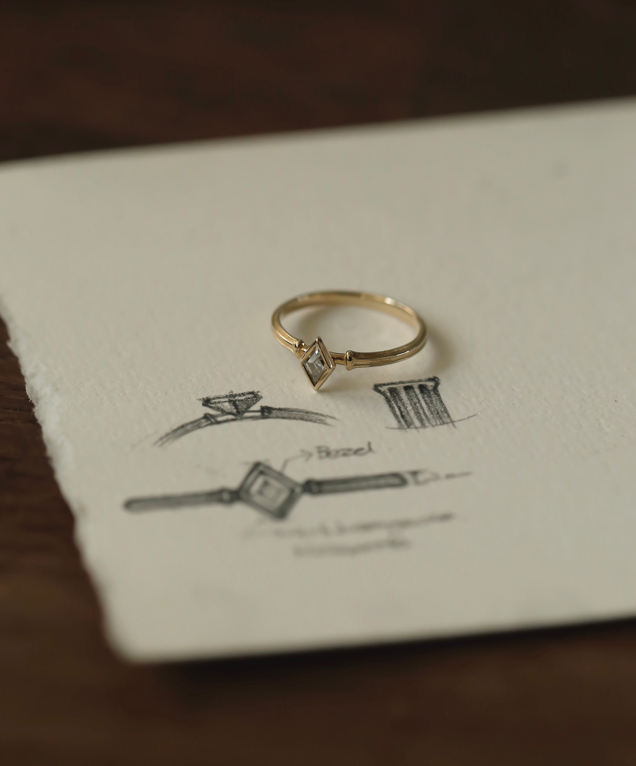 Athena Ring, Solitaire Ring, Engagement Ring, Wedding Ring, Moissanite ...