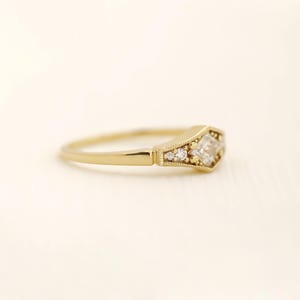 Helia Ring, Lozenge-cut Ring, Wedding Ring, Engagement Ring, Statement ...