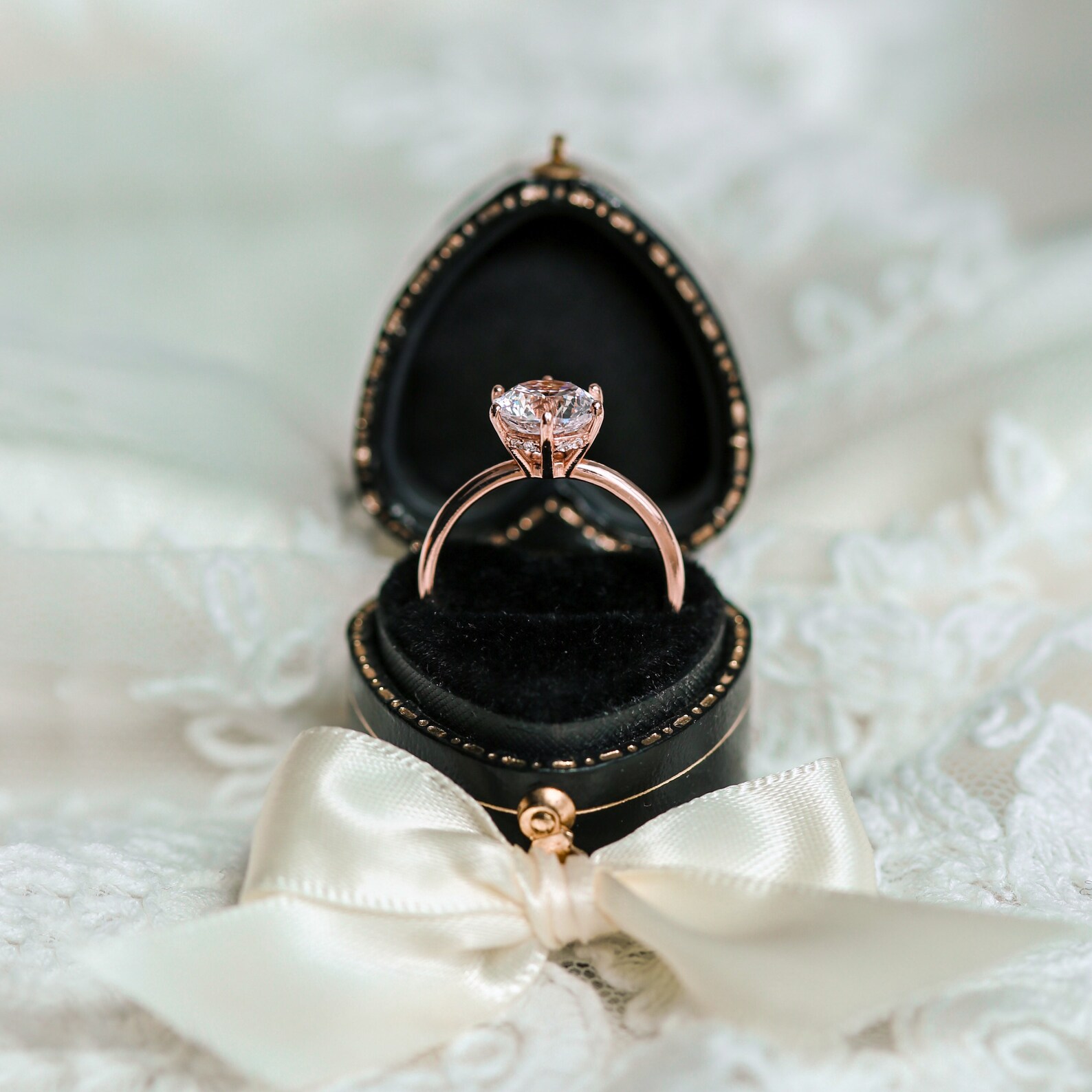 2ct Solitaire Ring Round Solitaire Ring Rosegold Ring - Etsy