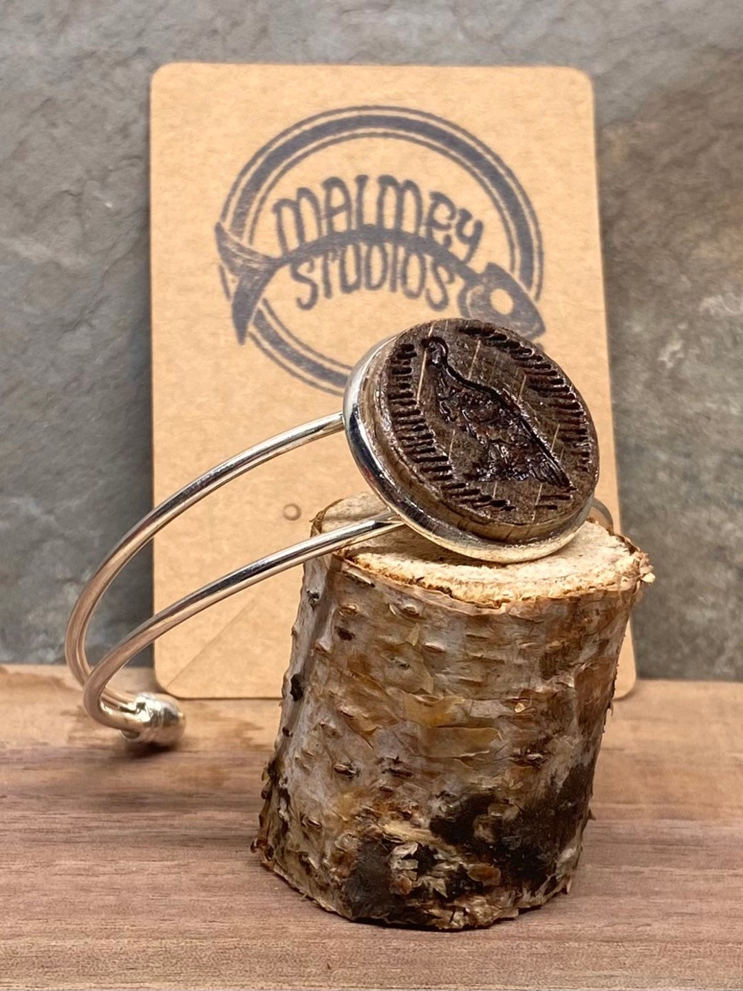 Wild Turkey Bourbon Wooden Cork Topper Handmade Silver Cuff - Etsy