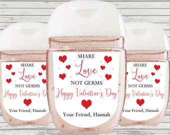 Share Love Not Germs Label - Etsy