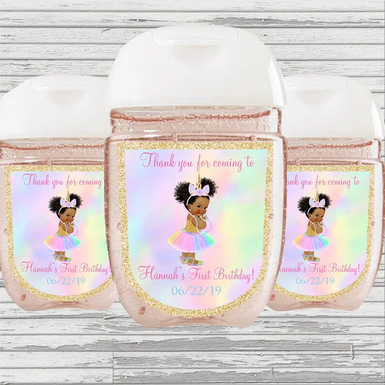 Unicorn Themed Baby Shower/first Birthday Favor HS Label - Etsy