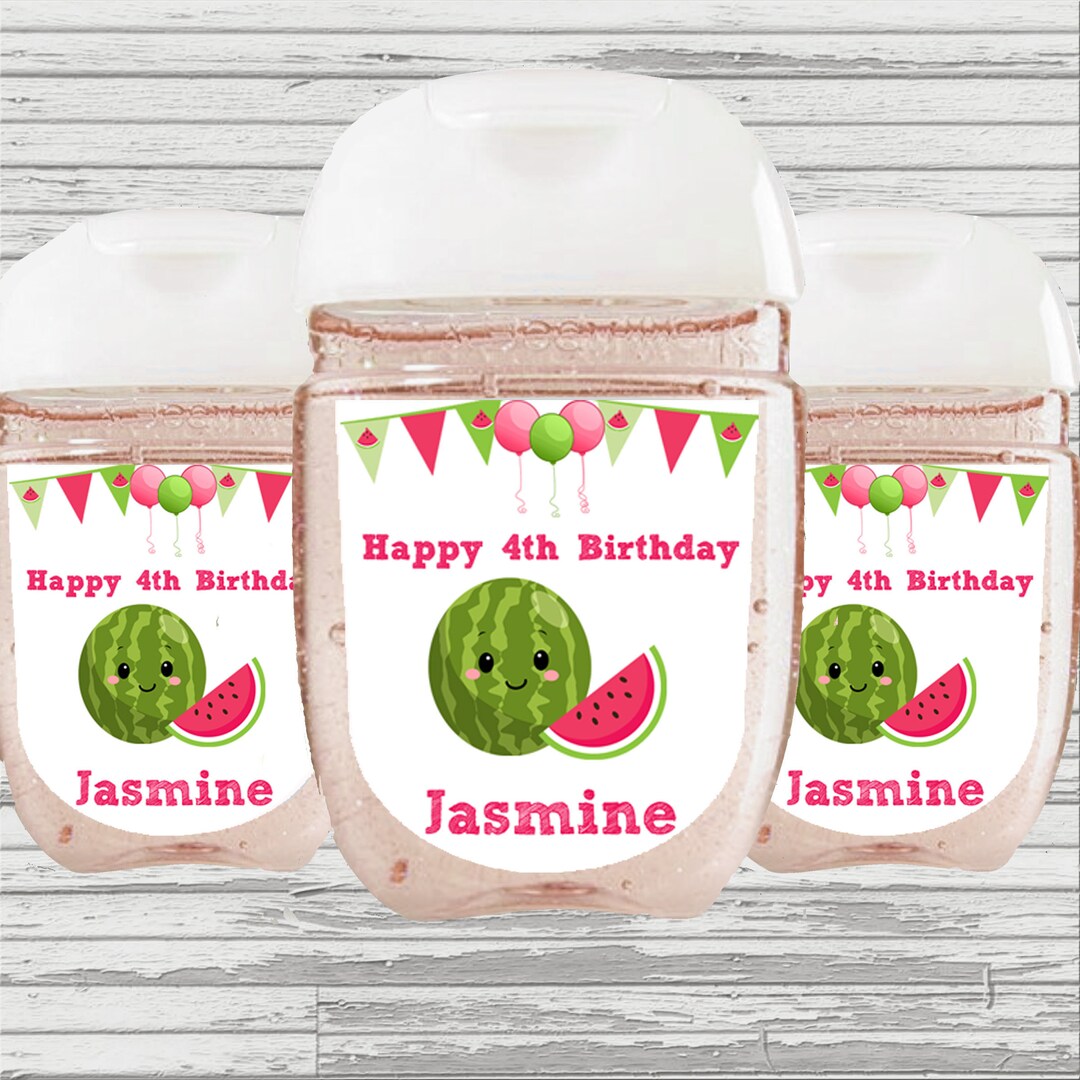 Watermelon Favor Label, HS Label, Watermelon Theme - Etsy