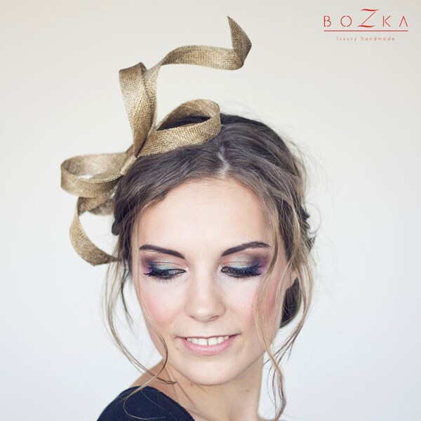 Gold Fascinator - Etsy
