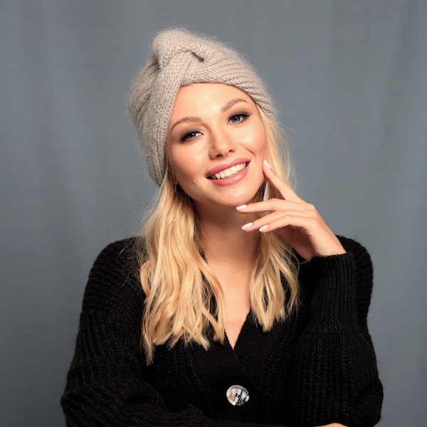 Knit Turban Hat - Etsy