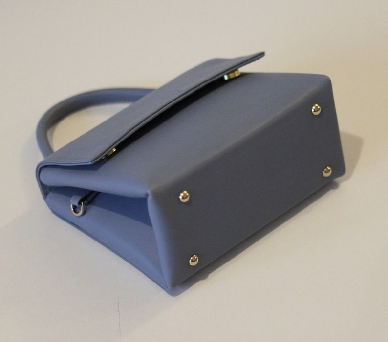 Pigeon Blue Handbag With Chain and Strap Modern Baby Blue | Etsy