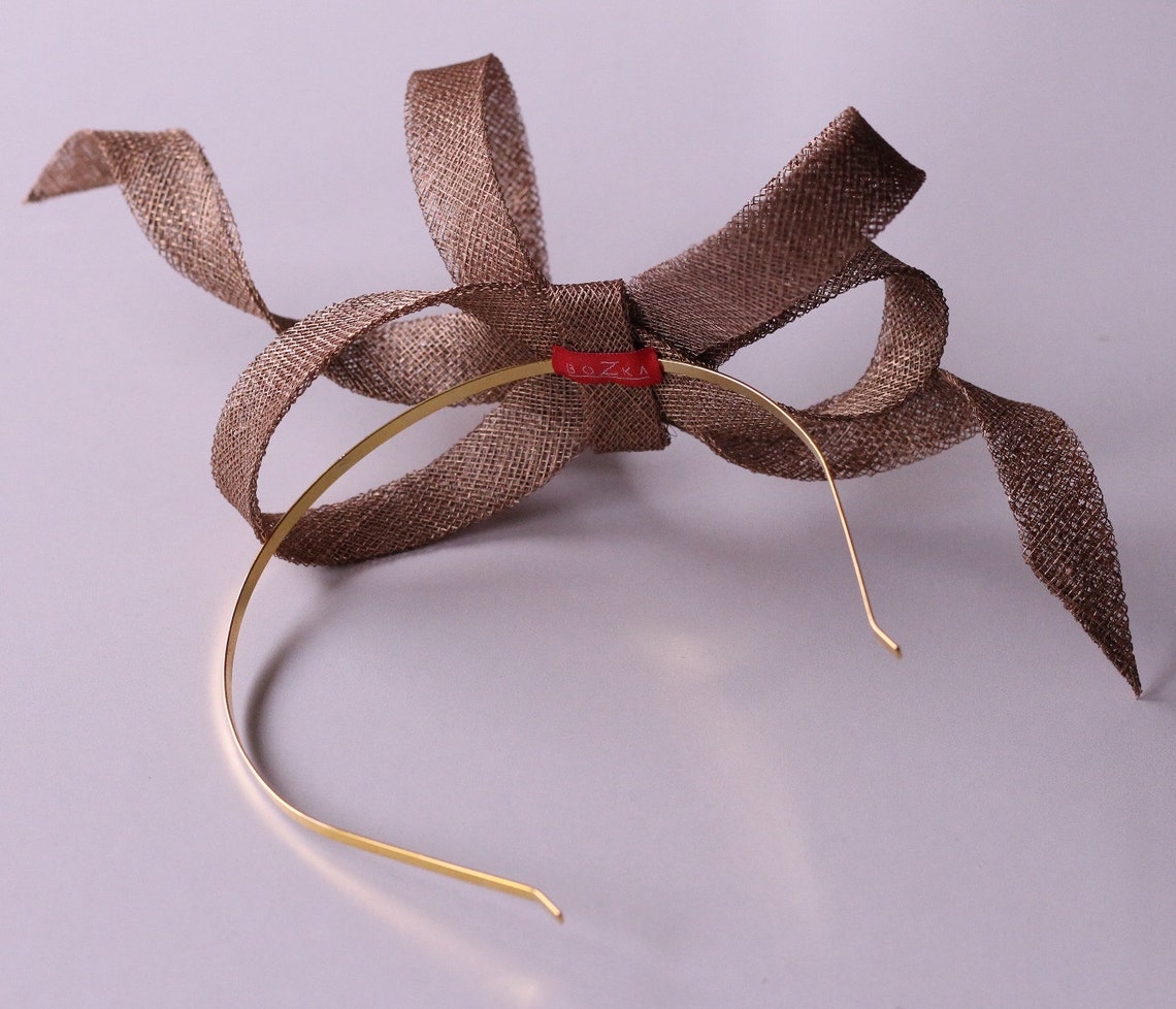 Modern Fascinator Gold Fascinator Serpentine Shape - Etsy Australia