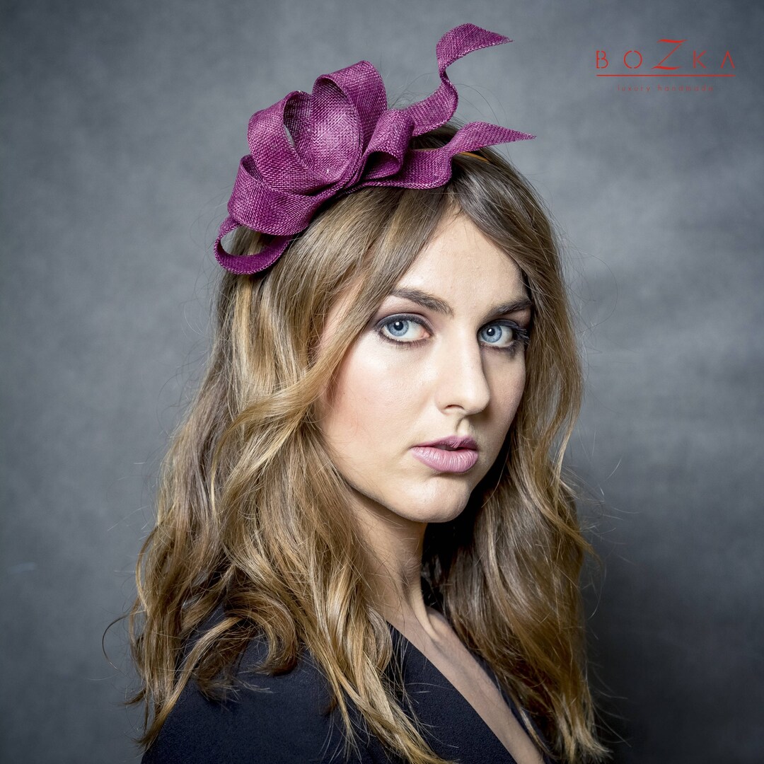 Modern Fascinator Burgundy Fascinator Maroon Original Shape - Etsy UK