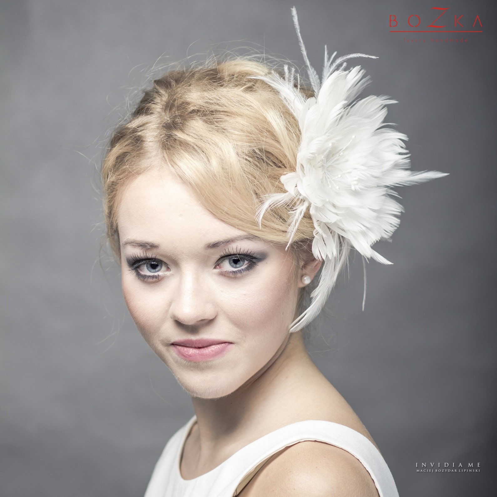 Feather Wedding Flower Comb, Retro Style Bridal Headpiece With Feathers ...