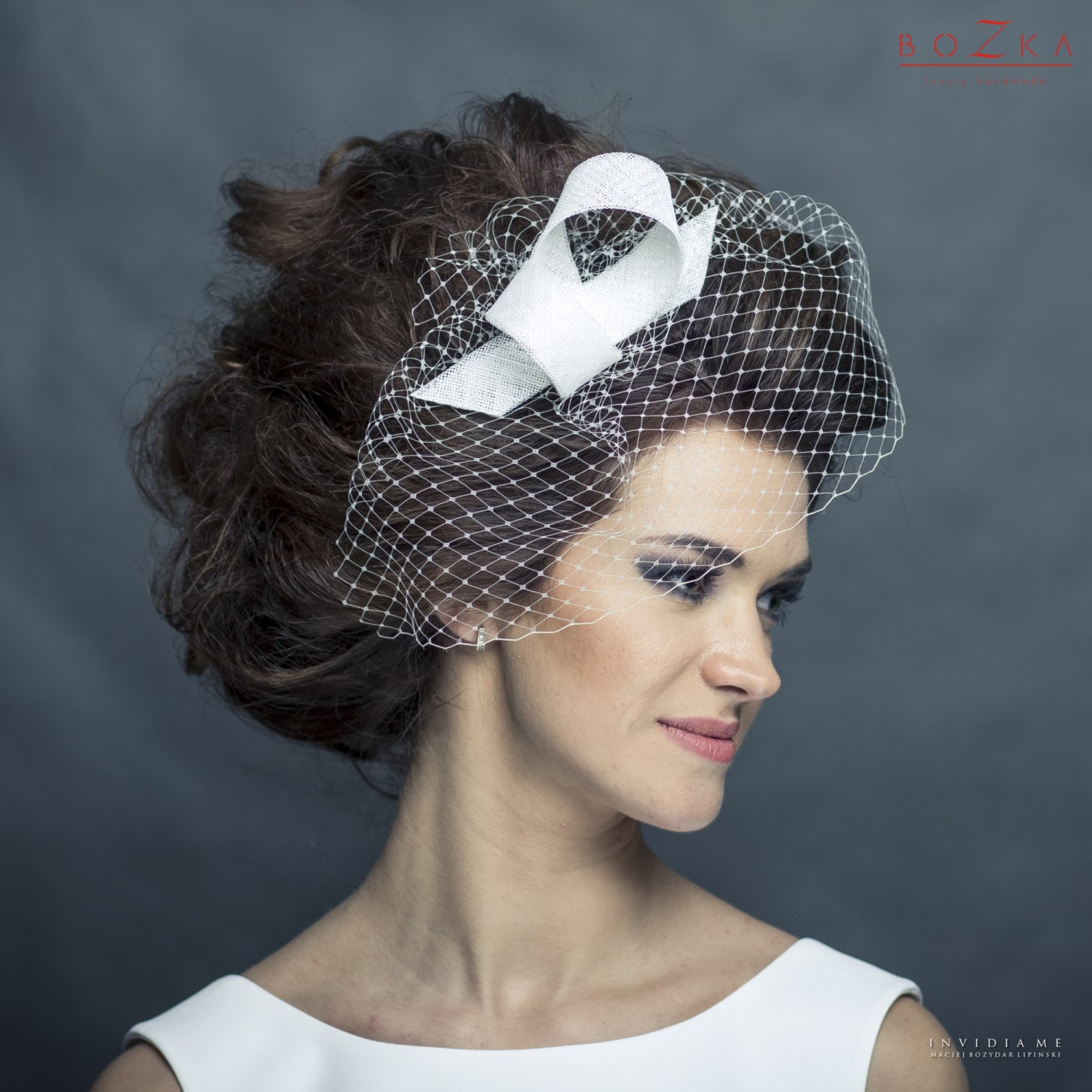 Modern Wedding Fascinator With Veieling Wedding Headpiece - Etsy