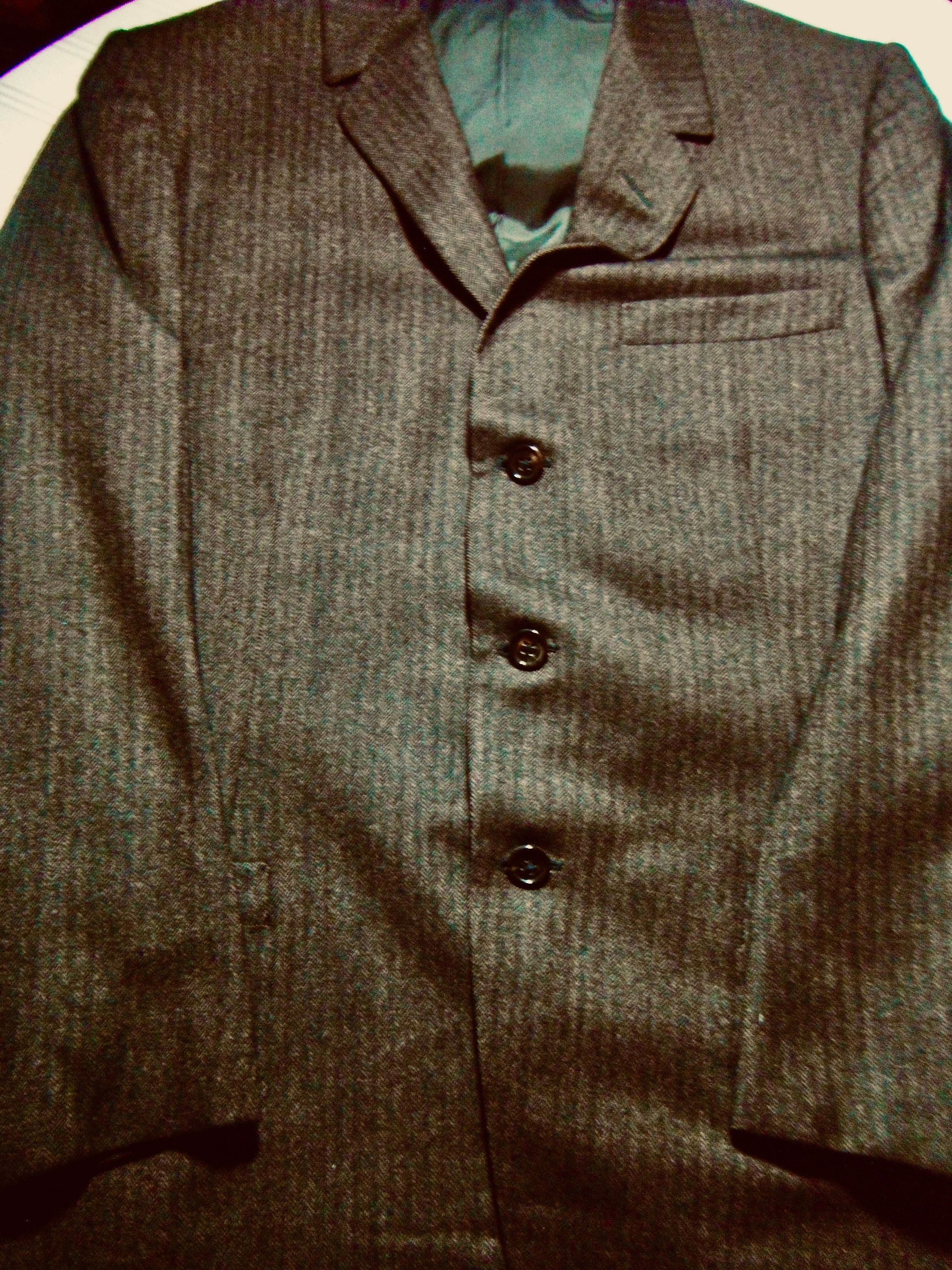 Vintage Herringbone Suit - Etsy