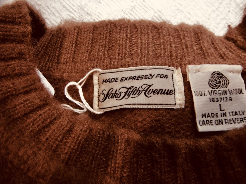 Vintage Mens Saks Fifth Avenue Sweater - Etsy