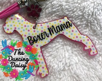 Acrylic Keychain Dog - Etsy