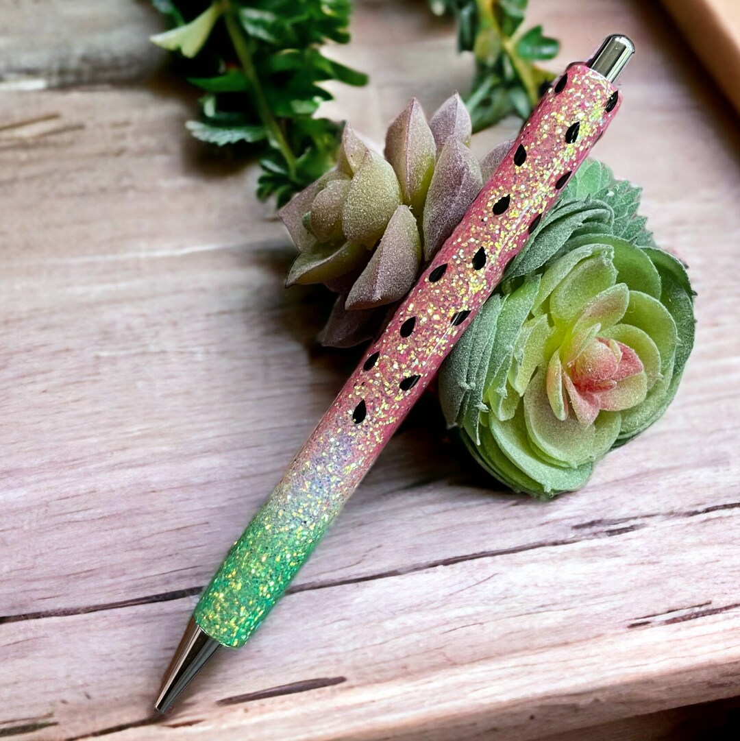 Watermelon BALLPOINT Refillable - Epoxy Pen - Etsy
