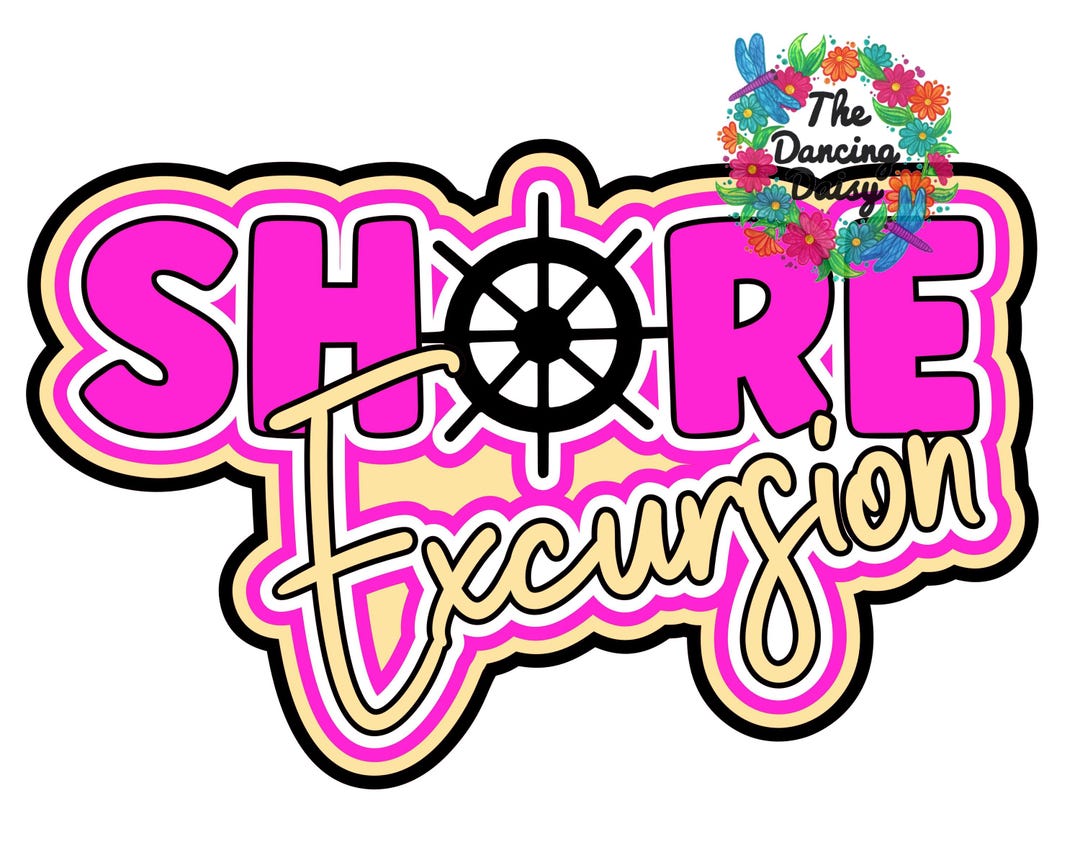Shore Excursion - Scrapbook Title: Cruise Vacation Die Cut ...