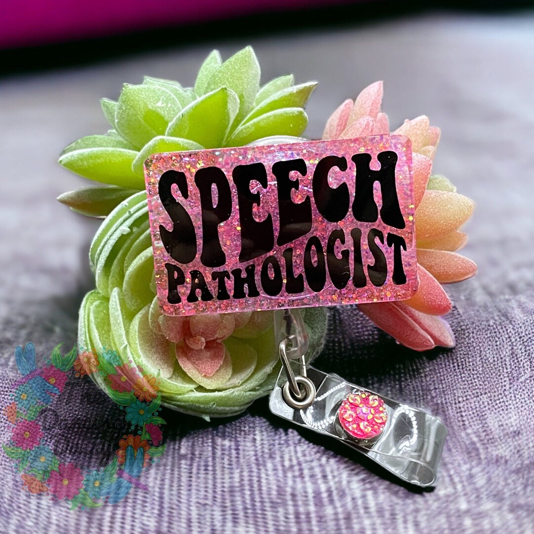 Speech Pathologist Retro Curve Badge Reel Speech - Etsy