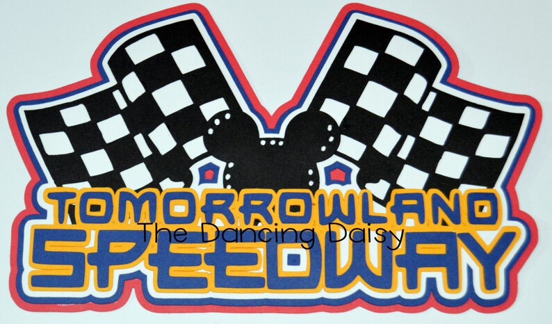Archivo Digital SVG Disney Tomorrowland Speedway die cut | Etsy