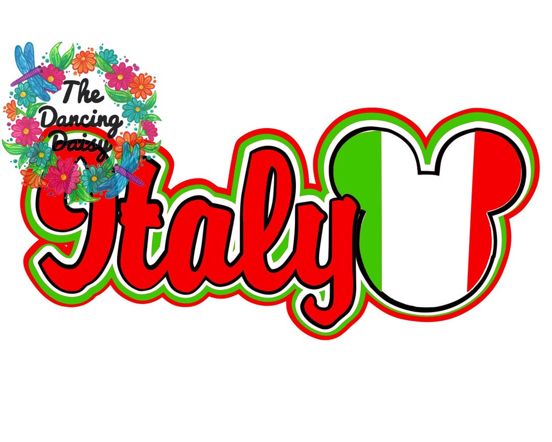 EPCOT Italy Scrapbook Title: World Showcase Die Cut - Etsy
