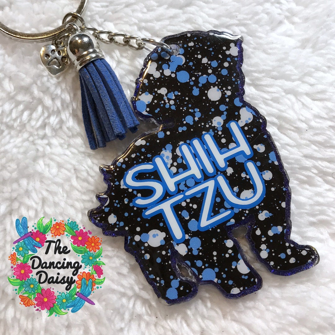 Acrylic Shih-tzu Keychain Version 2 Dog Keychain - Etsy