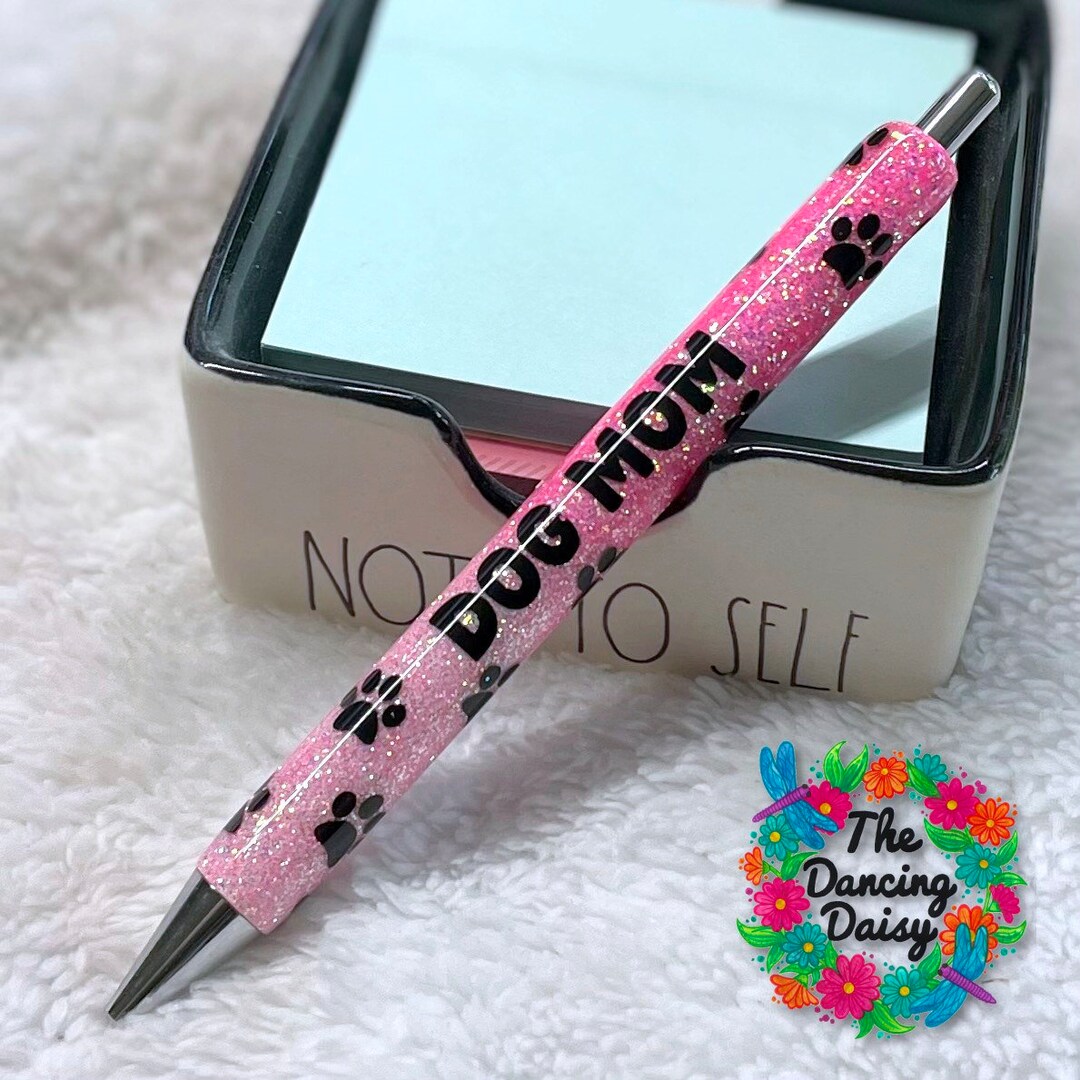 Dog Mom and Paw Prints BALLPOINT Refillable Epoxy Pen - Etsy
