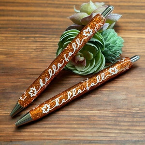HELLO FALL Your Choice of Style Refillable Epoxy Pen - Etsy