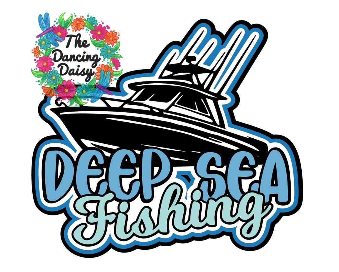SVG DIGITAL FILE - Deep Sea Fishing - Etsy
