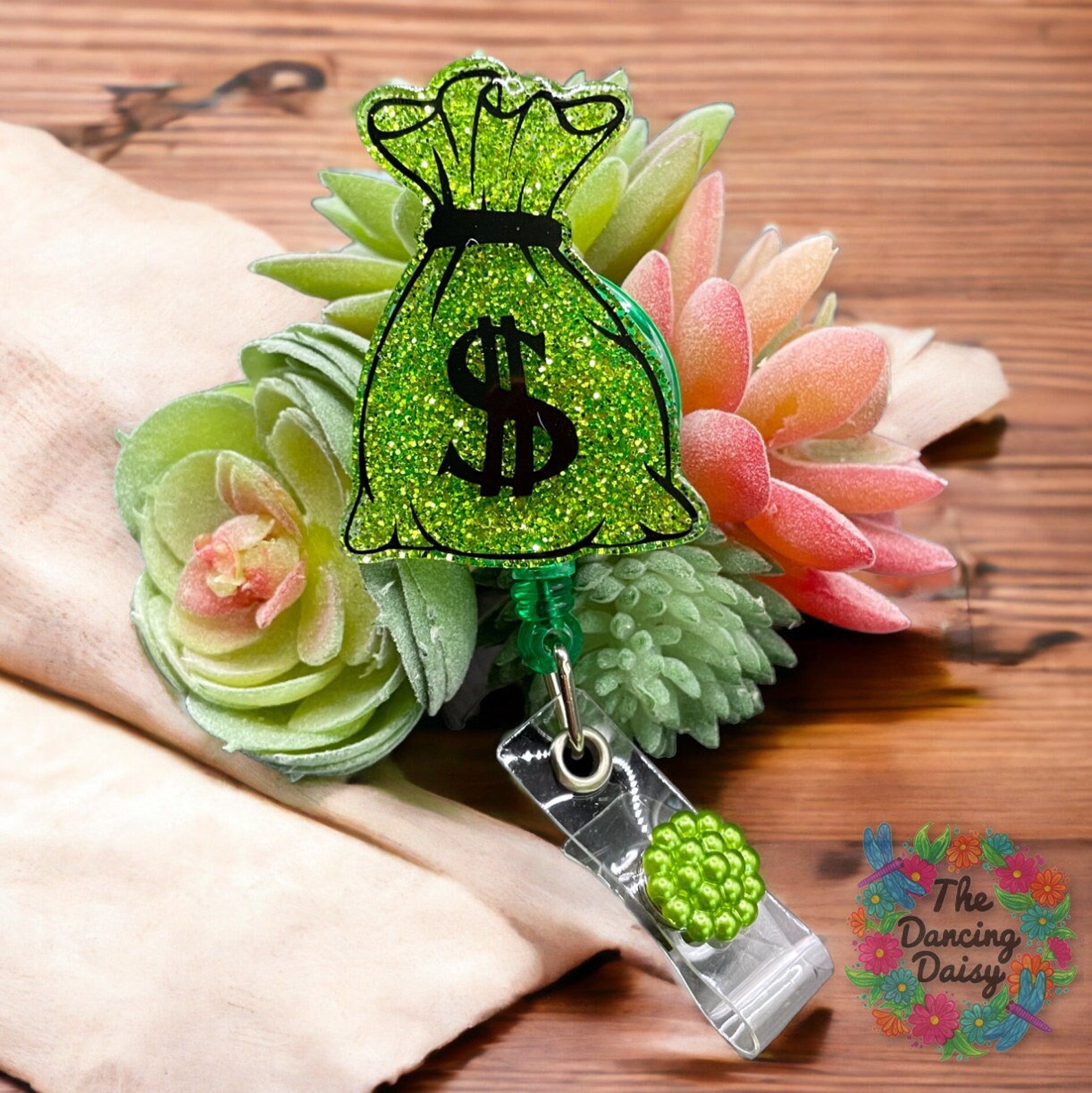 Money Bag / Cash Bag - Badge Reel - Math Accounting Custom Banking - Etsy
