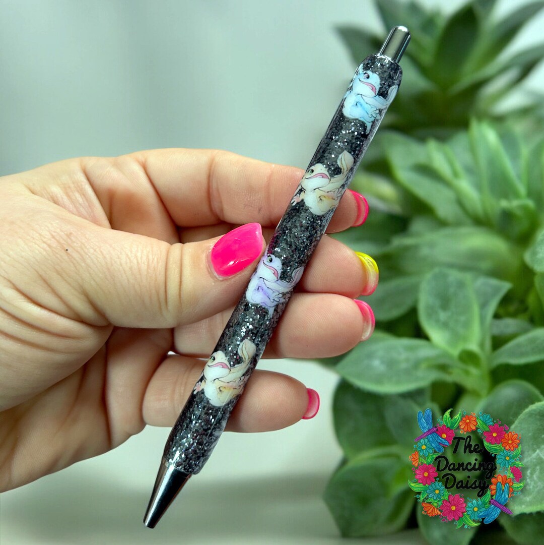 AXOLOTL - Animal Glitter Pen - Choose Your Style - Etsy