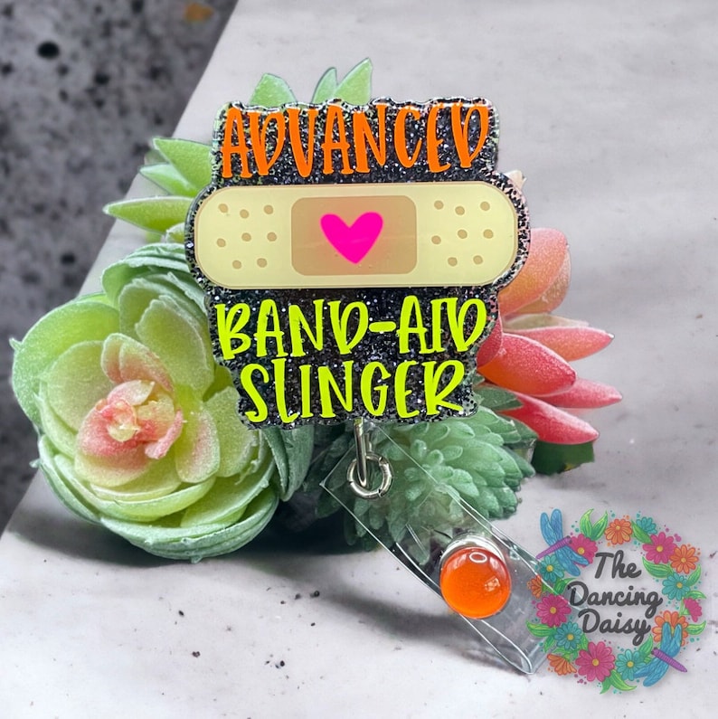 Advanced Band-aid Slinger - Badge Reel - Etsy