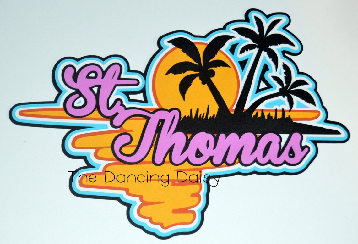 SVG DIGITAL FILE St. Thomas Travel - Etsy