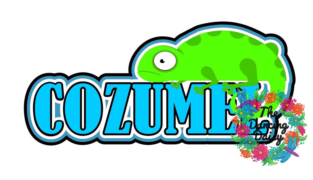 SVG DIGITAL FILE - Cozumel Mexico Lizard - Etsy