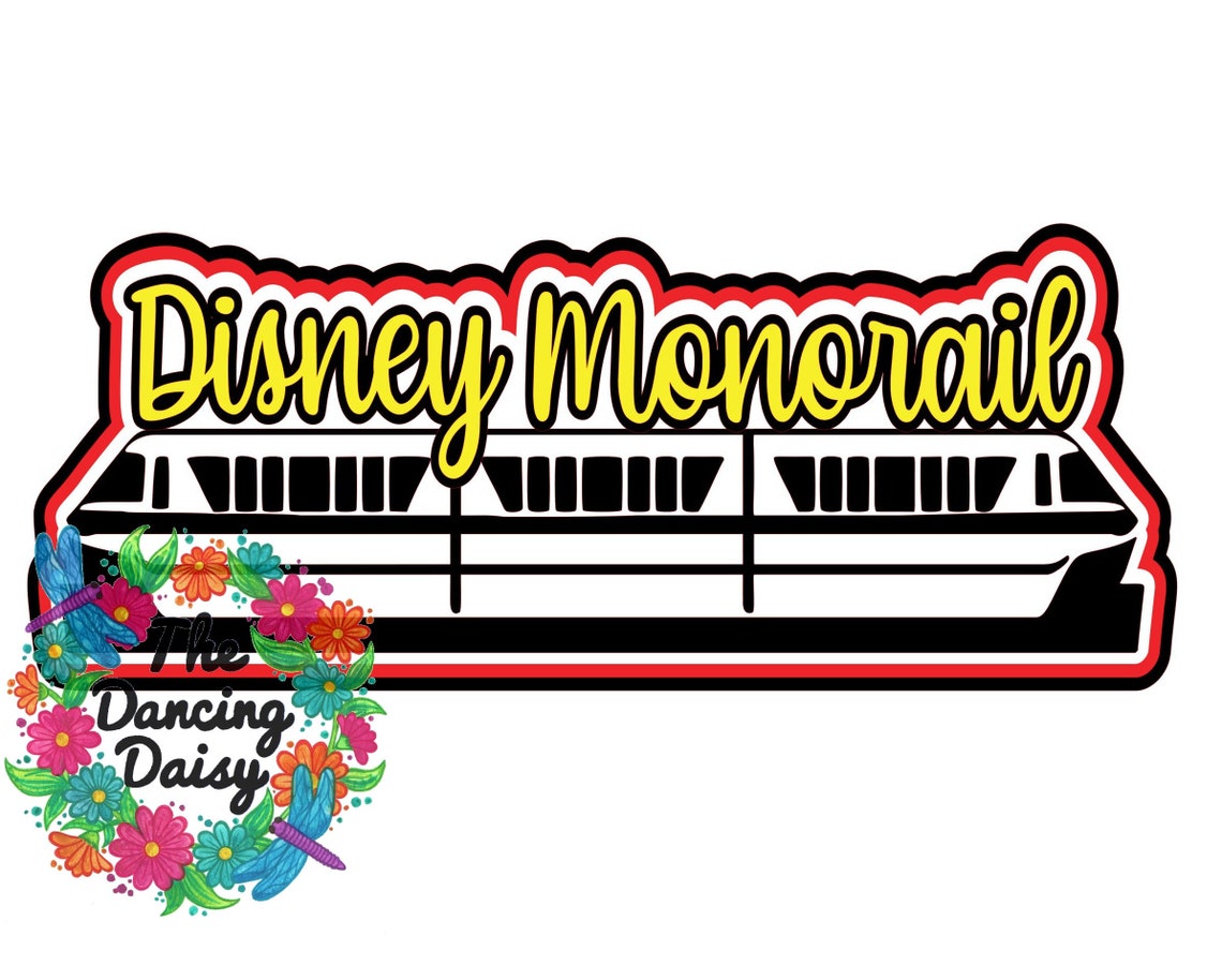 SVG DIGITAL FILE - Monorail Transportation - Etsy