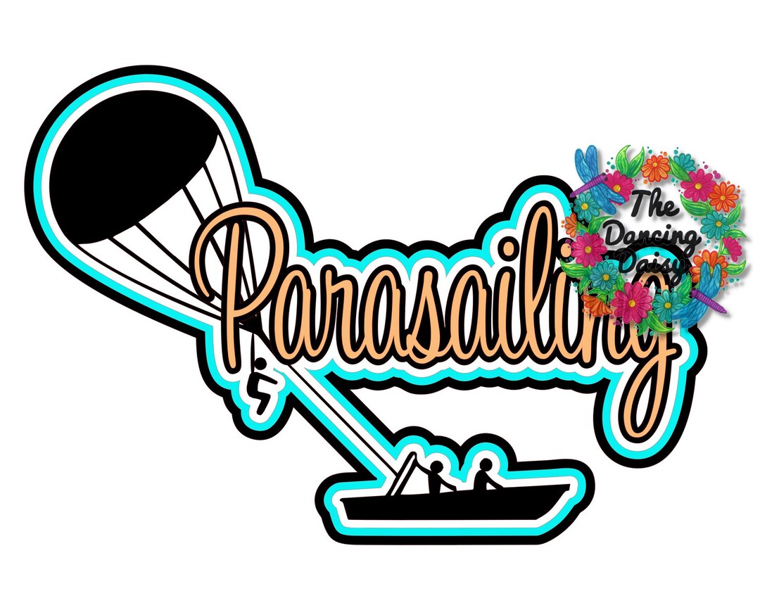 SVG DIGITAL FILES Parasailing - Etsy