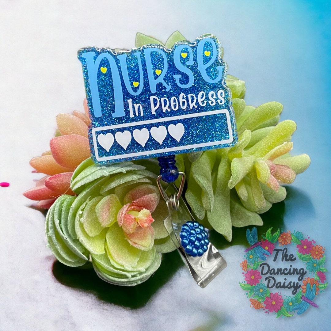 NURSE IN PROGRESS Nursing Student Custom Badge Reel - Etsy