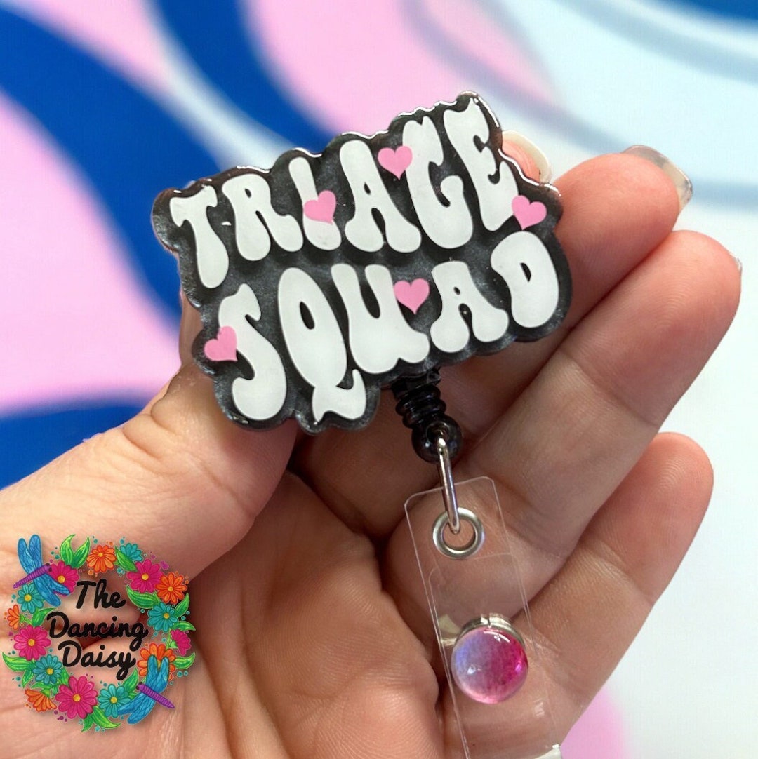 TRIAGE SQUAD - Custom Badge Reel - Emergency Room - Etsy