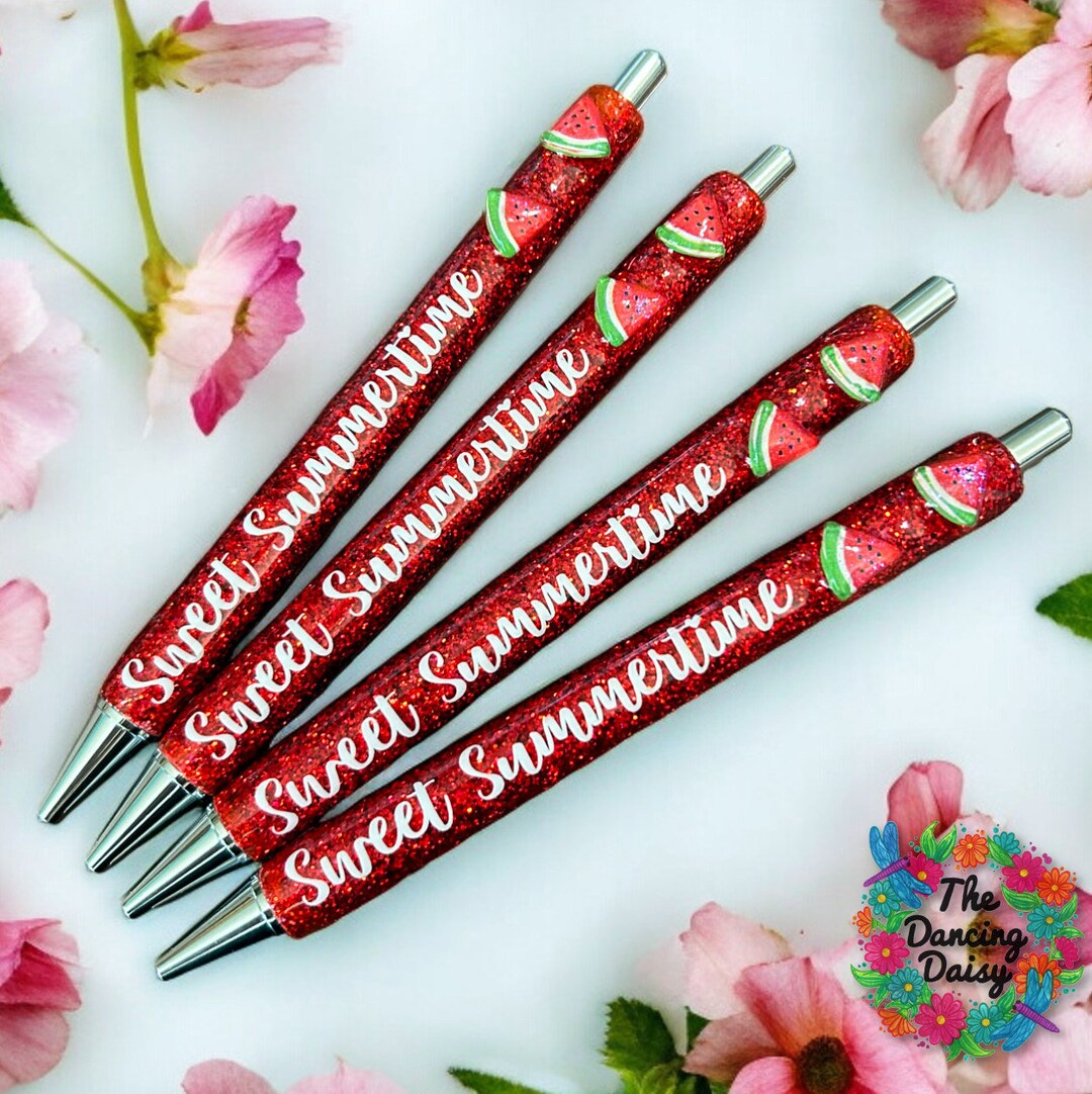 SWEET SUMMERTIME - Watermelon Pen - Choice of Style - Epoxy Pen - Etsy