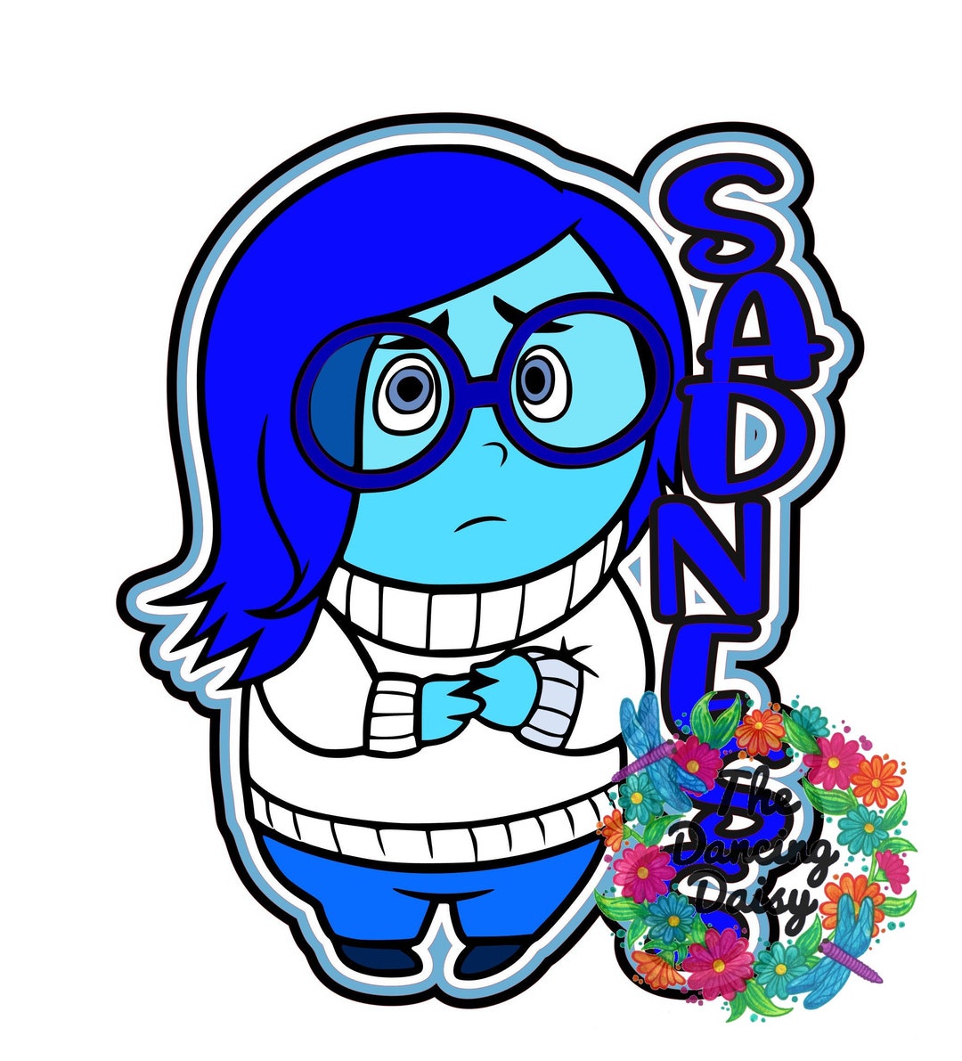 SVG DIGITAL FILE - Sadness Inside Out Character - Etsy