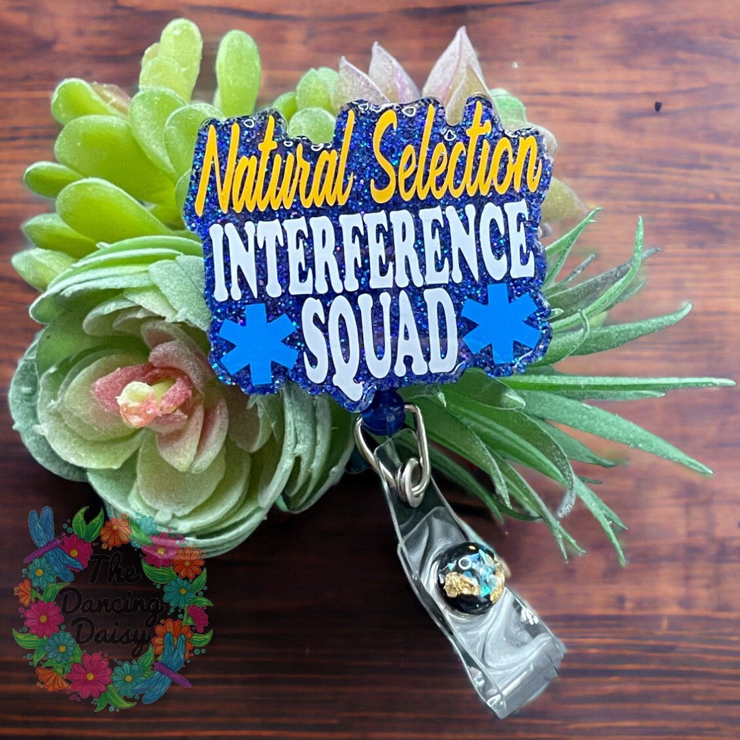 Natural Selection Interference Squad Emt First Responder Badge Reel - Etsy