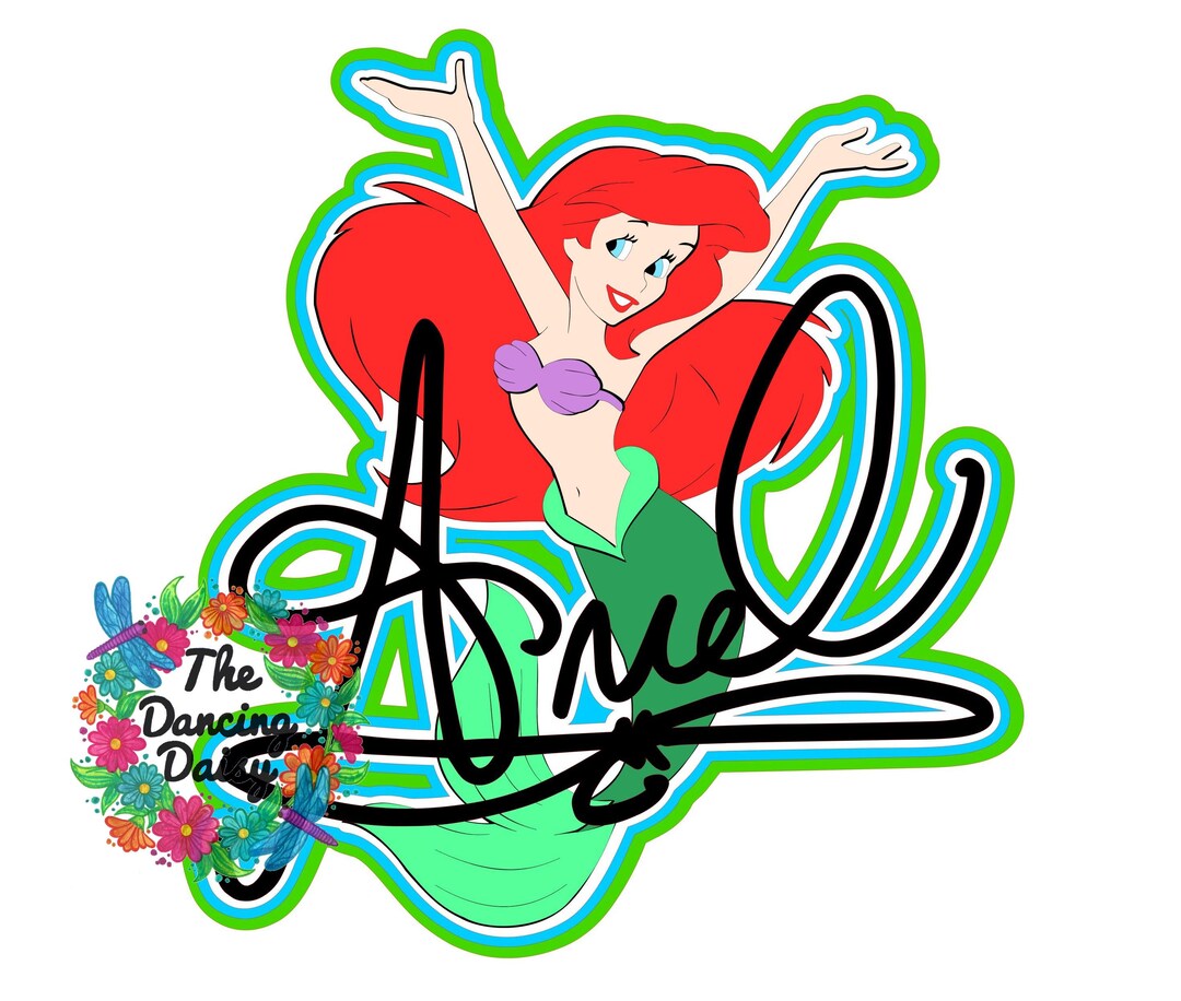 ARIEL Signature / Autograph - LITTLE MERMAID - Character Physical Die ...