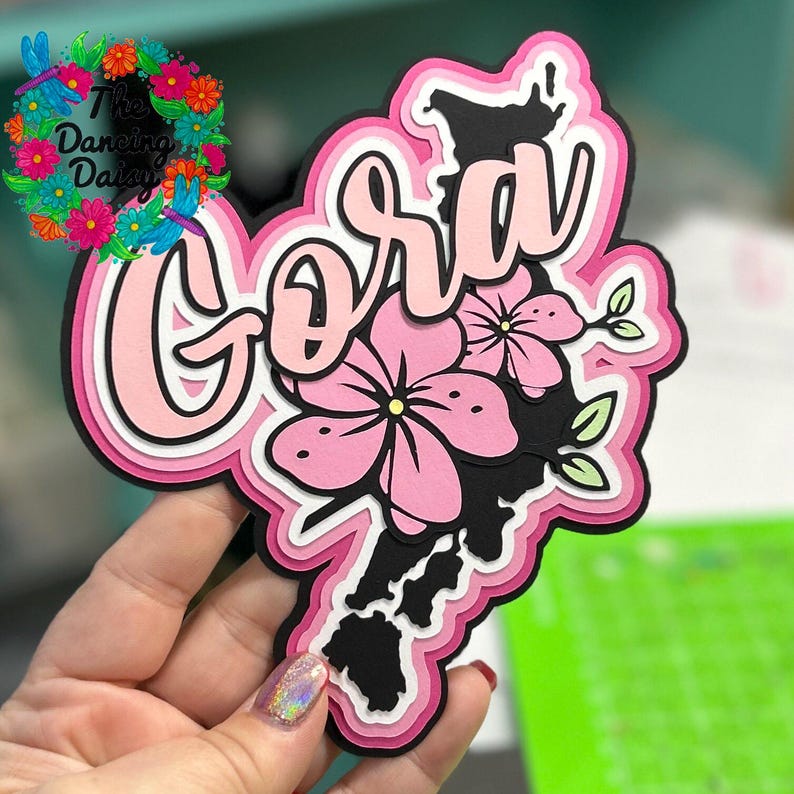 GORA - Japan - Cherry Blossoms Die Cut Scrapbook Embellishment / Title ...
